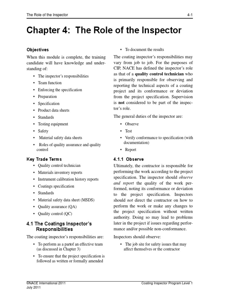 Coating Inspector Program Overview | PDF | Quality Assurance ...