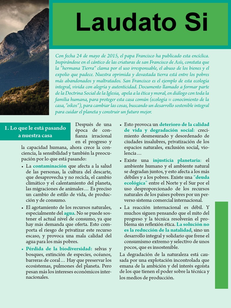 Laudato Si - Resumen | PDF | eucaristía