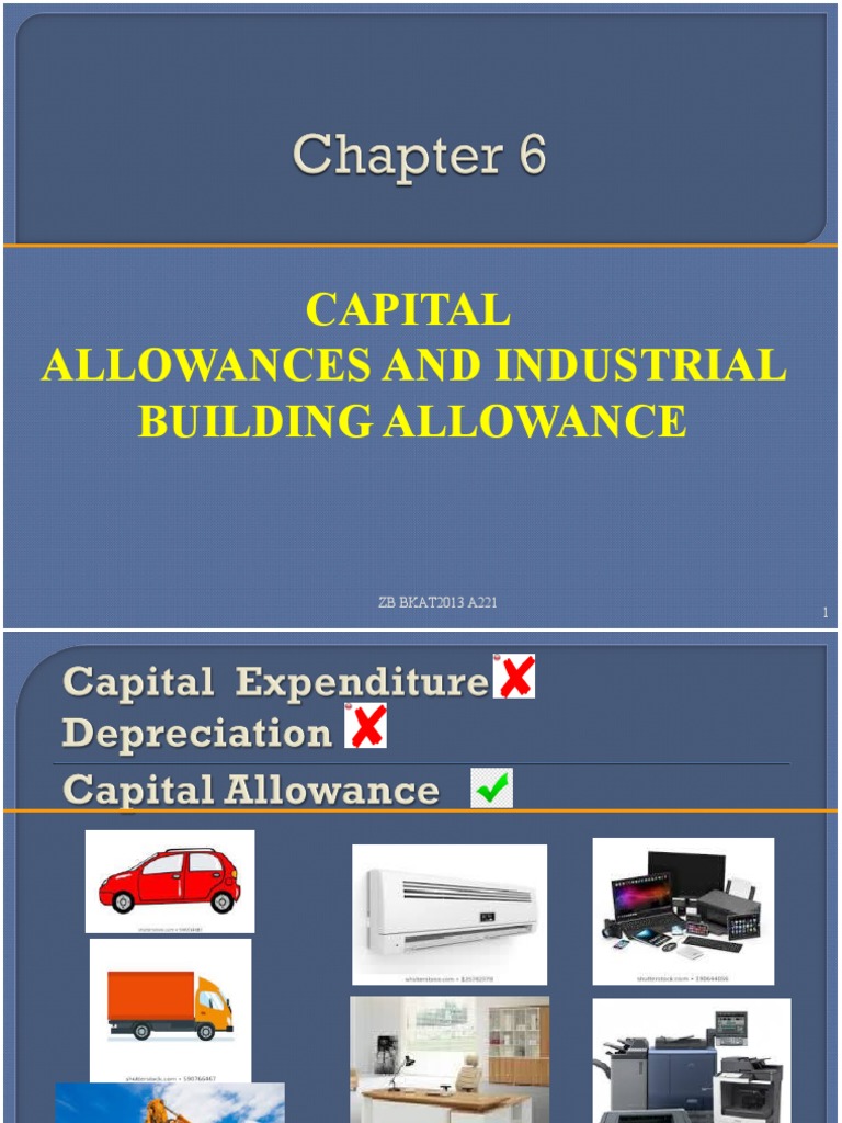 Chapter 6 Capital Allowance | PDF | Expense | Business