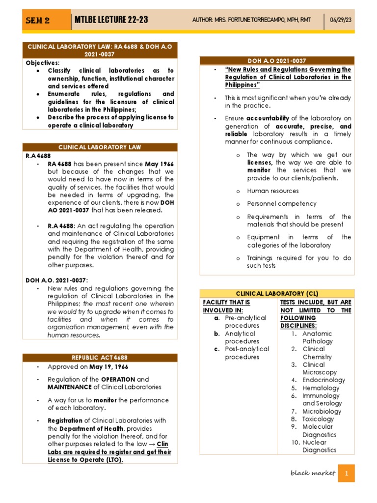 Sem2 Mod4 Mtlbe | PDF | Pathology | Medical Laboratory