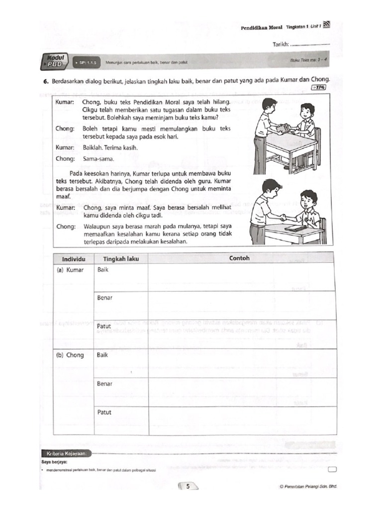 Pendidikan Moral Tingkatan 1 Unit | PDF