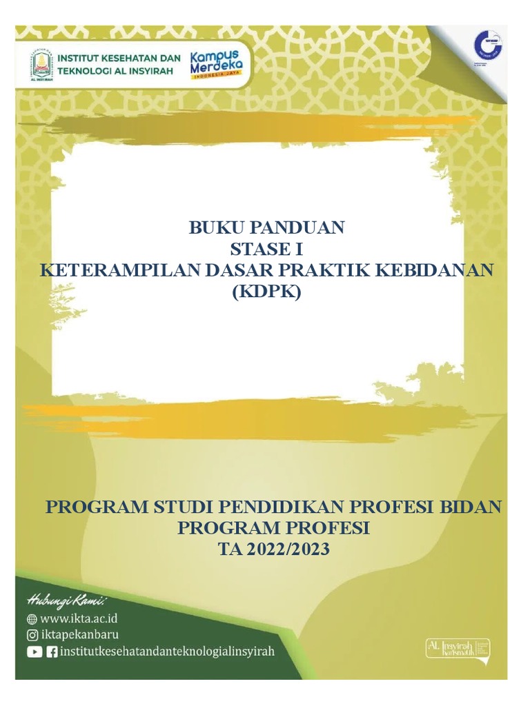 Panduan Stase 1 KDPK | PDF | Karier & Perkembangan