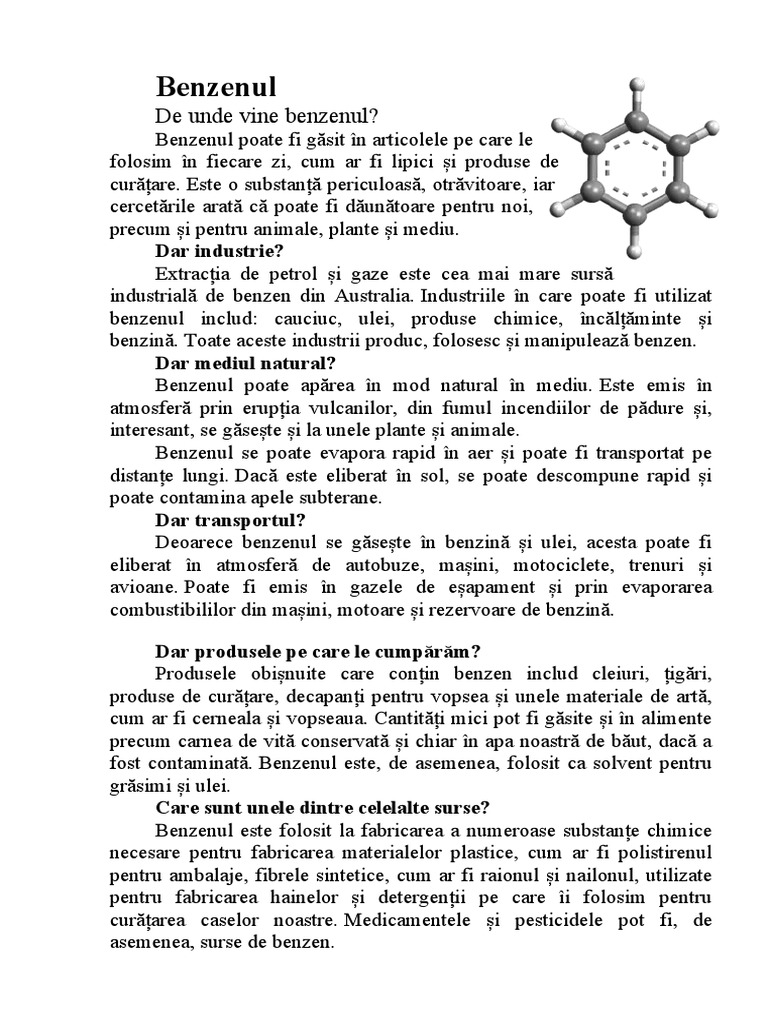 Benzenul | PDF