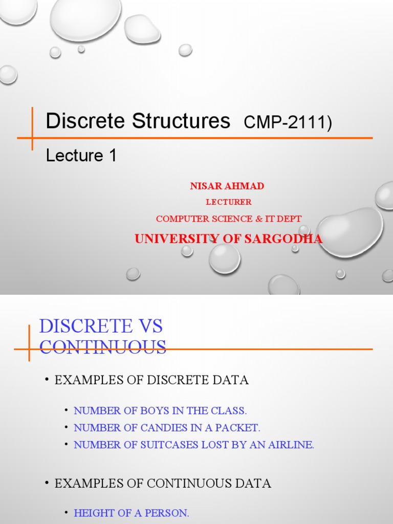 Discrete Structure Lecture 1 | PDF | If And Only If | Proposition Discrete Structure Lecture 1 | PDF | If And Only If | Proposition