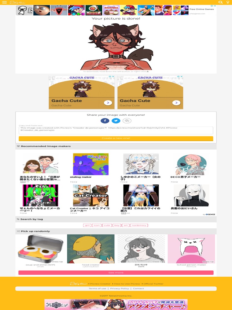 Creador de Personajes Picrew | PDF