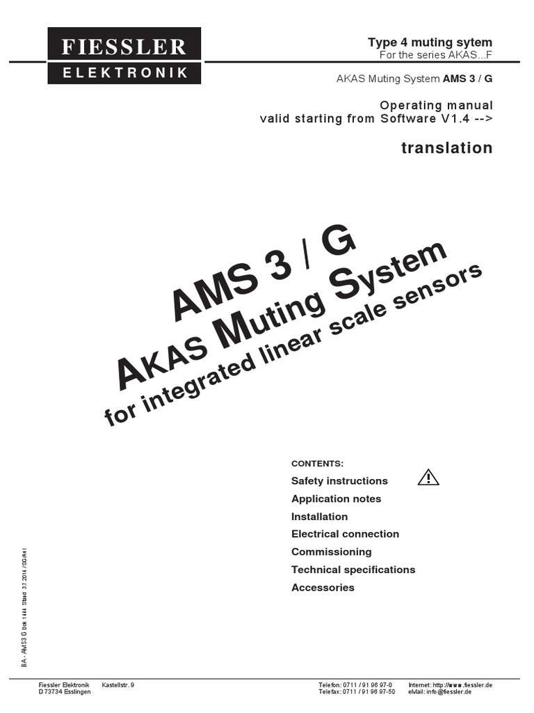 Ams 3 / G A M S: Uting Ystem | PDF | Sensor | Safety