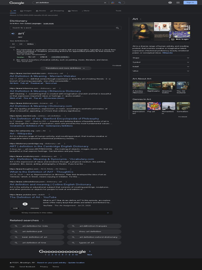 Art Definition - Google Search | PDF