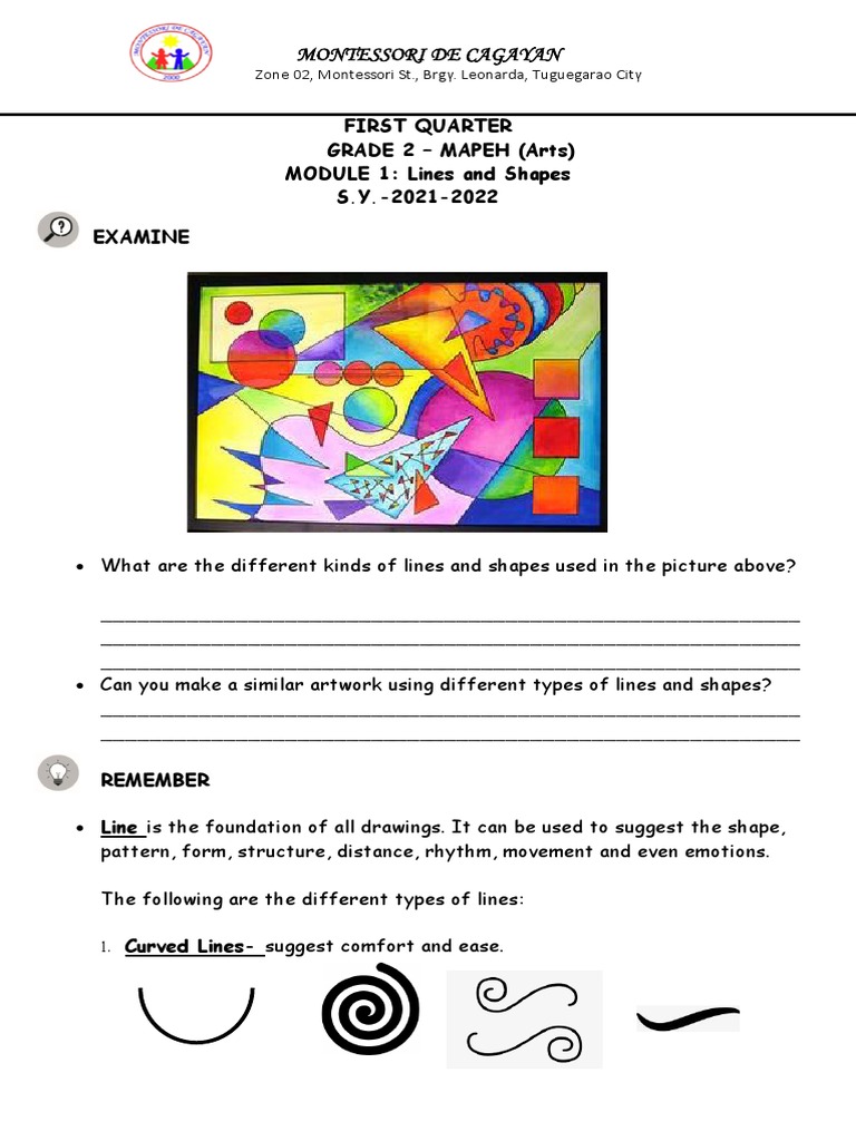 Module 2 - Grade 2 Arts | PDF | Shape | Drawing