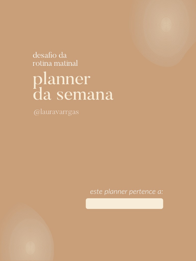 Planner Desafio Da Rotina Matinal (Oficial) | PDF