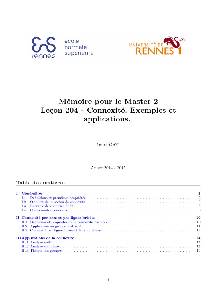 Mémoire M2 | PDF