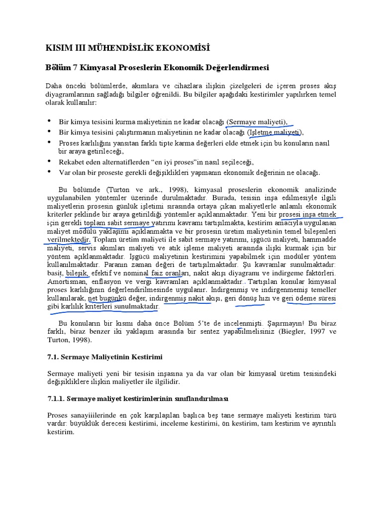 Bolum 7 Muhendislik Ekonomisi | PDF