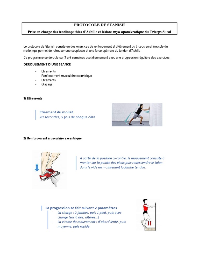 Protocole Stanish pour Tendon d'Achille | PDF