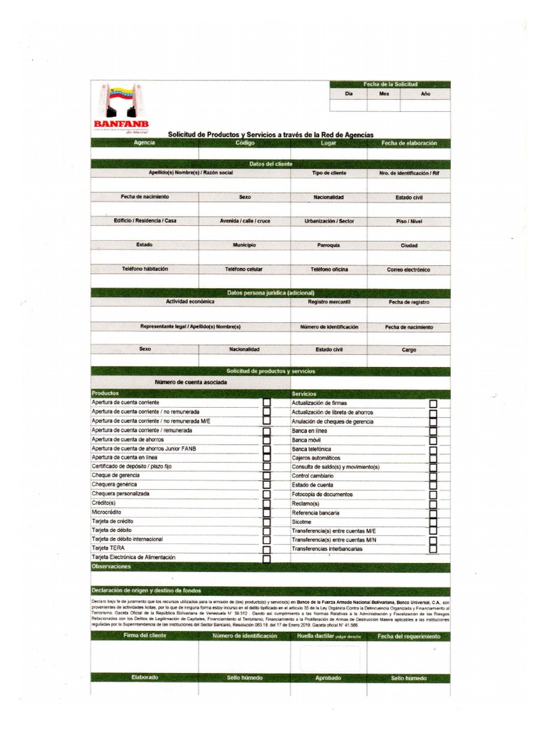 Planillas Banfan | PDF
