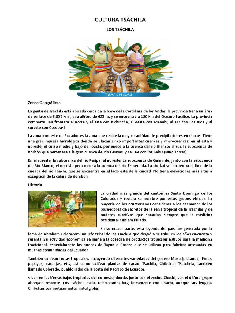 CULTURA TSÁCHILA | PDF | Ropa