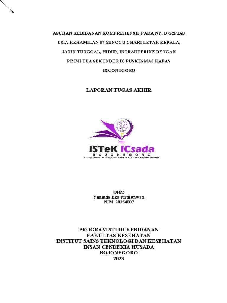 Laporan Tugas Akhir (Lta) 2023 - Yuninda Eka Daftar Isi | PDF