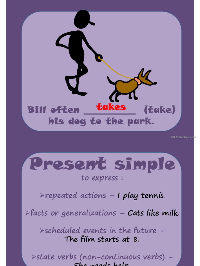 Present Simple 2 | PDF | Verb | Cognitive Science