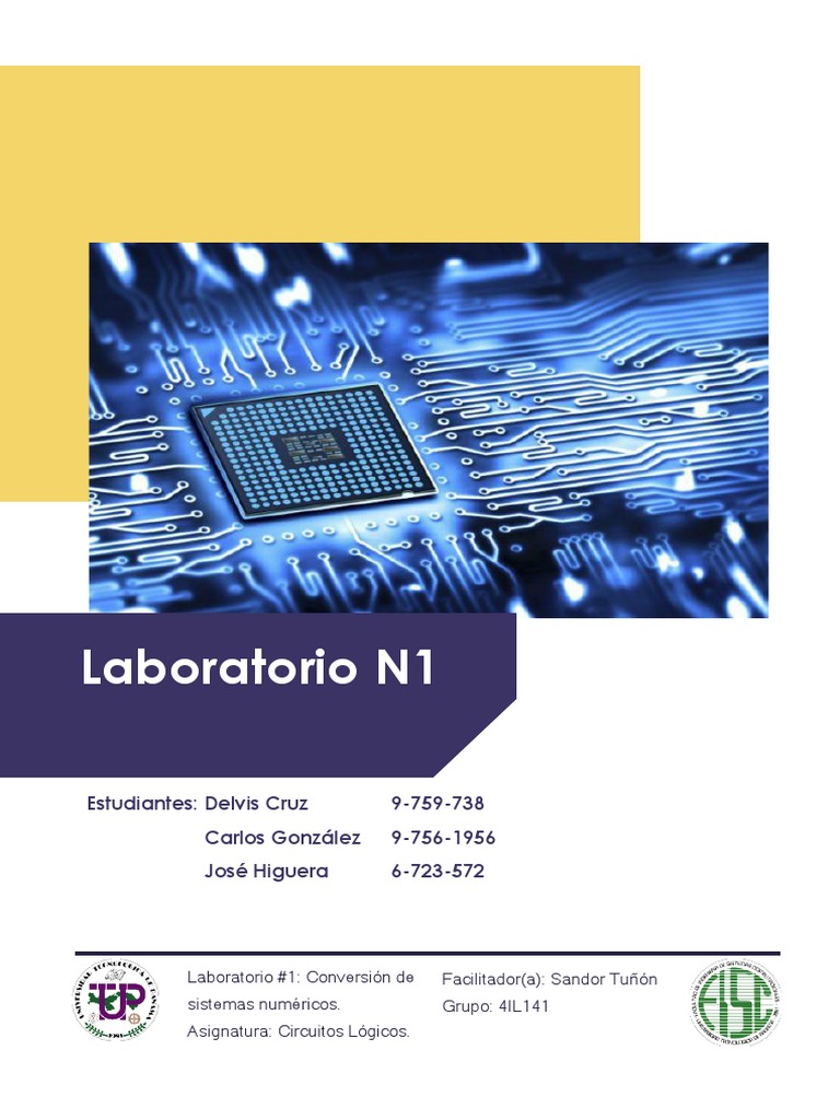 Laboratorio N1 - Circuitos Logicos - 4IL141 - Carlos Gonzalez - Delvis ...