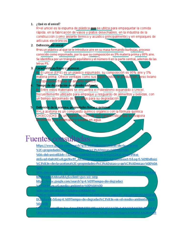 Qué Es El Unicel | PDF | Ciencia y matemáticas