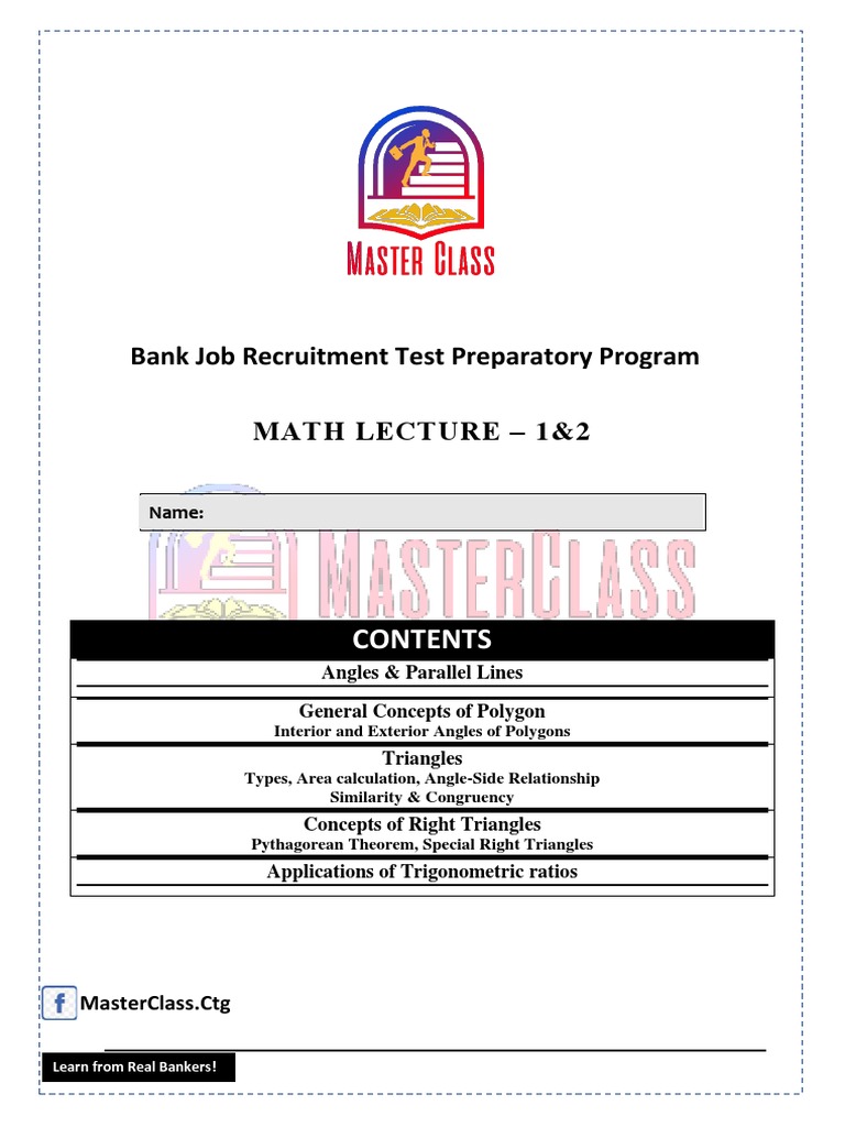 Math 1&2 | PDF | Triangle | Triangle Geometry