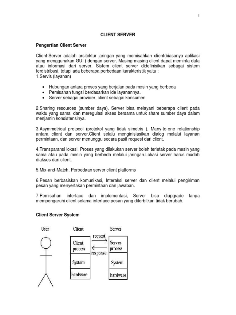 Pengertian dan Fungsi Client-Server | PDF
