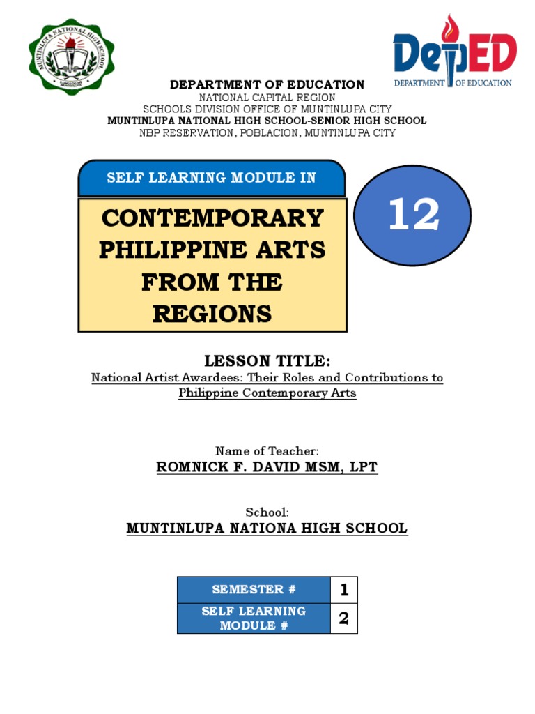 SLM Cpar 2 | PDF | Philippines | The Arts