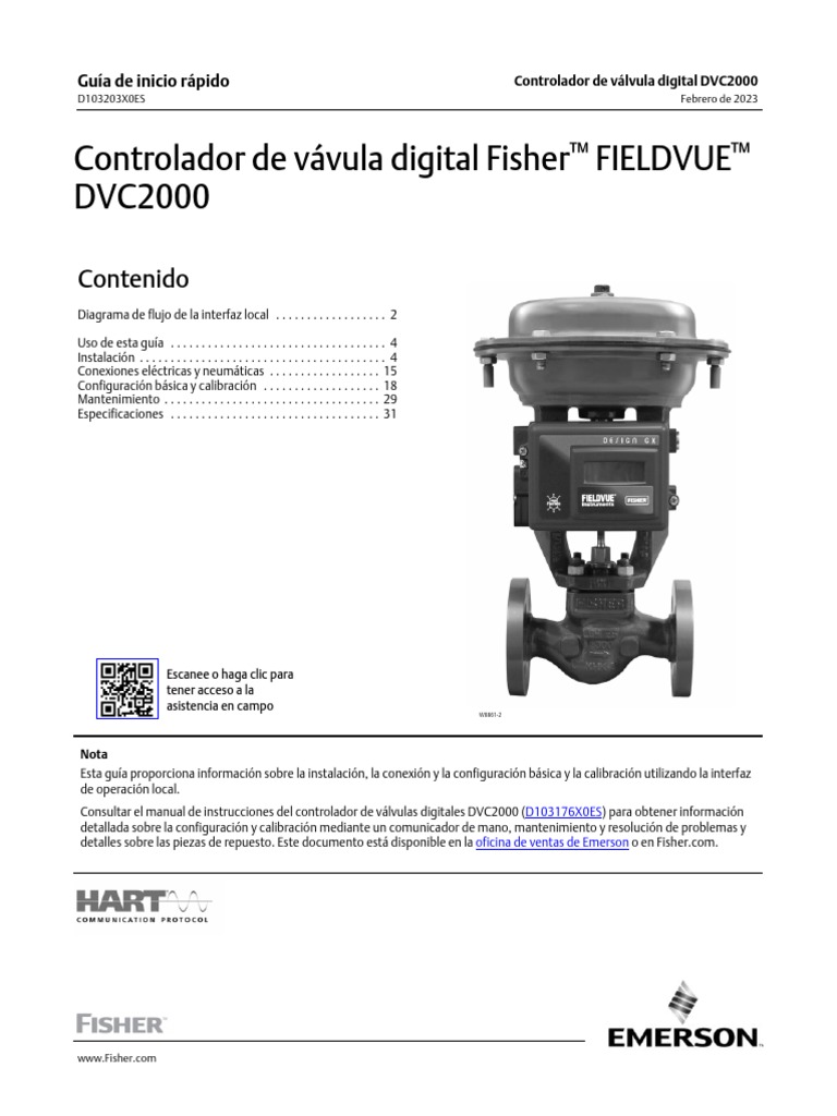 Quick Start Guide Controlador de Válvula Digital Fisher Fieldvue ...