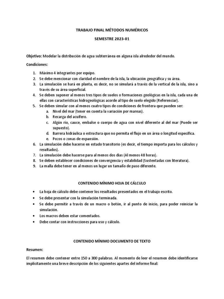 Trabajo Final Métodos Numéricos | PDF Trabajo Final Métodos Numéricos | PDF