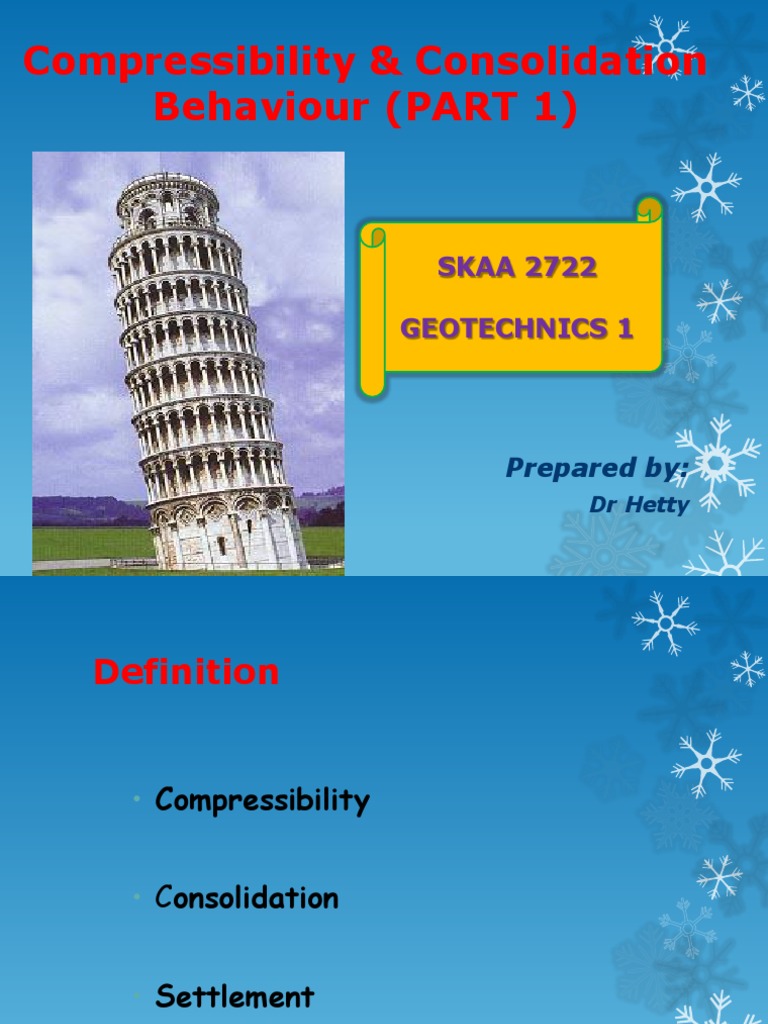 Chapter 2 (Part 1) - Compressibility and Consolidation | PDF | Natural ...
