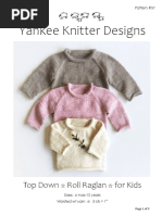 Turtle Dove V-Neck Sweater Pattern | PDF | Knitting | Yarn