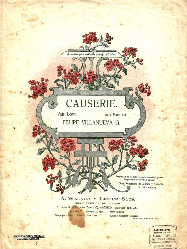 Felipe Villanueva - Causerie | PDF