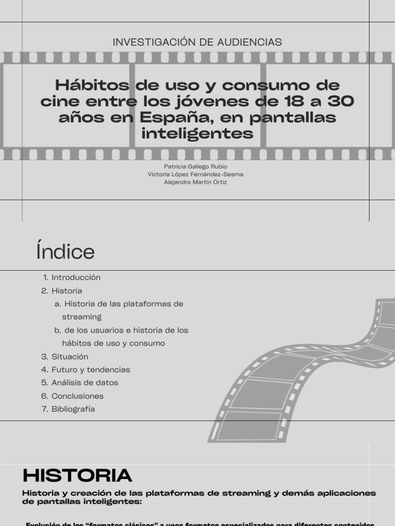 Presentación Audiencias Streaming Cine | PDF | Streaming Media | Televisión