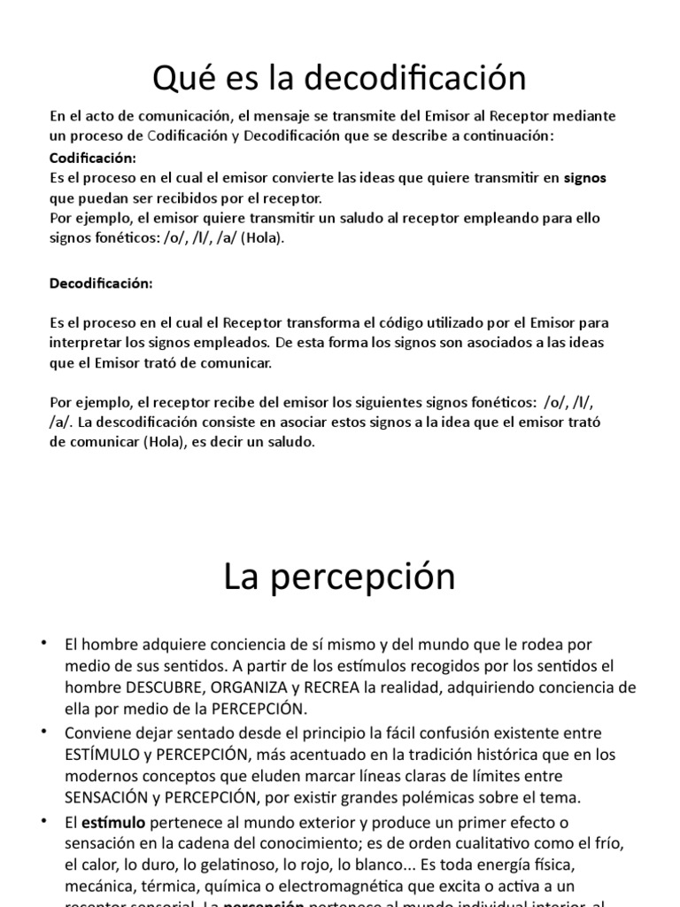Qué Es La Decodificación | PDF | Epistemología | Lógica