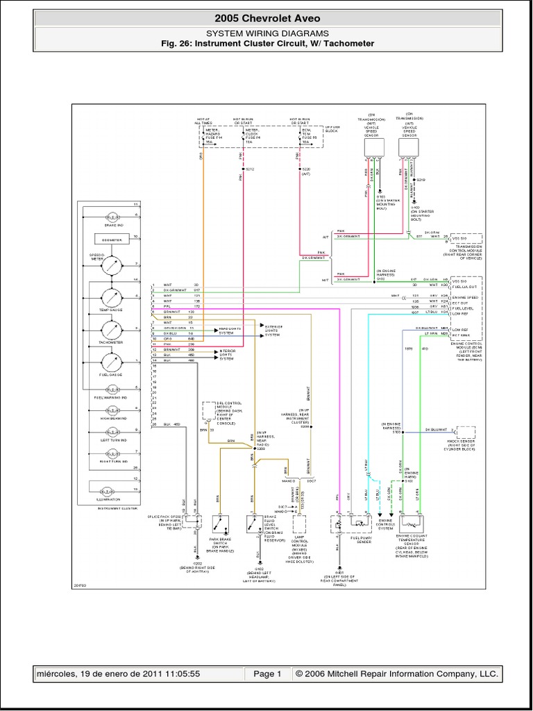Instrument Cluster AVEO | PDF