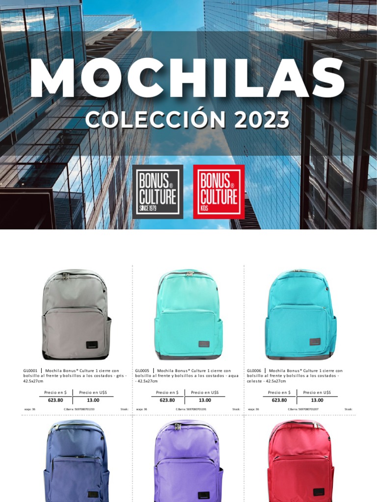 Mochilas Actualizadas Al 25 - 01 L5 USD | PDF | Hogar, jardinería y ...