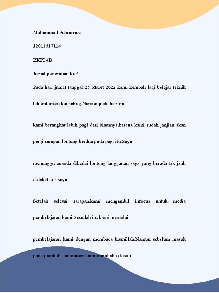 Jurnal Pertemuan Ke 4 Free Simple Design Letter-WPS Office | PDF