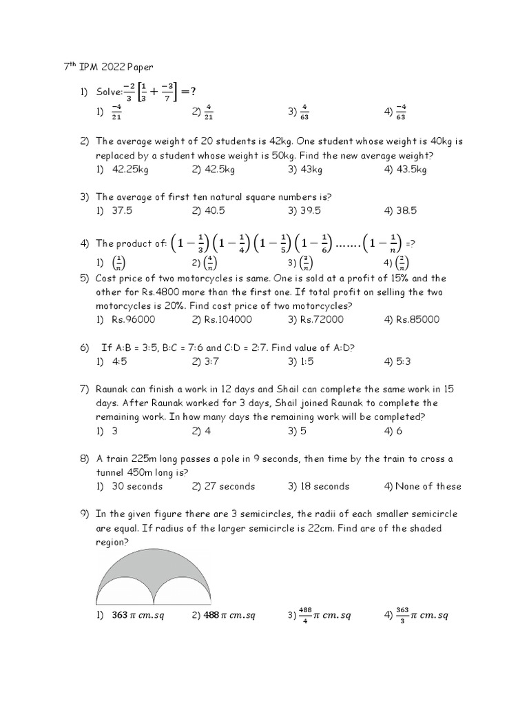 7th IPM 2022 Paper | PDF