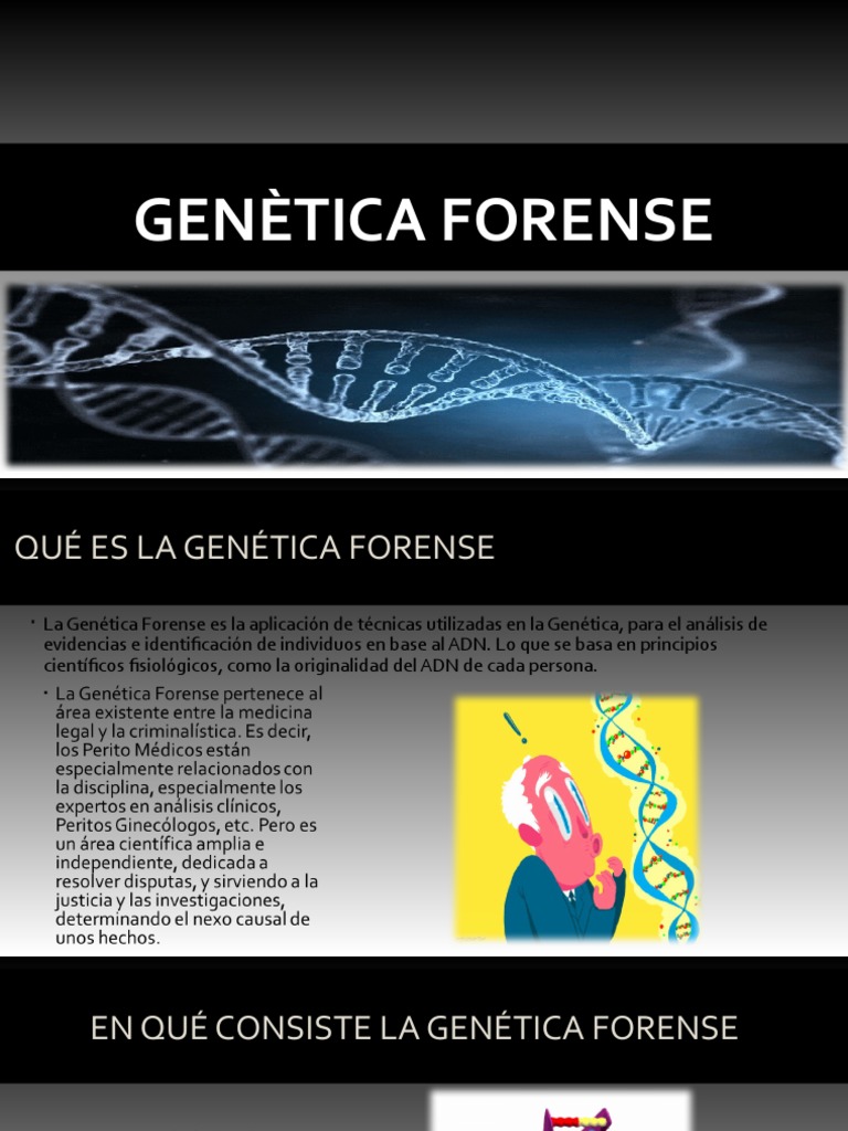 Introducción a la Genética Forense | PDF | Biología | Genética