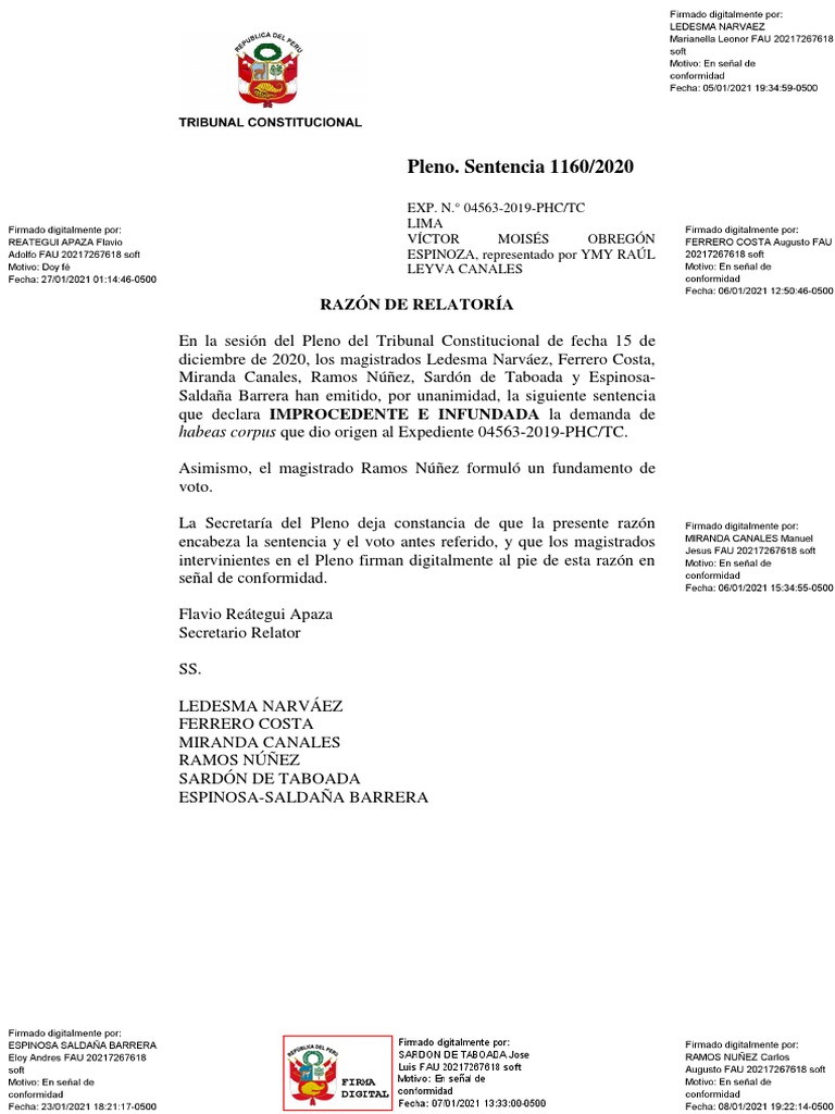 04563-2019-HC | PDF | Ley procesal | Habeas corpus