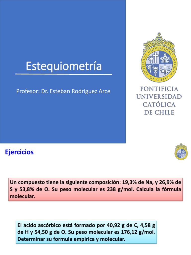 Clase+27 Estequiometría+2 | PDF | Estequiometría | Reacciones químicas