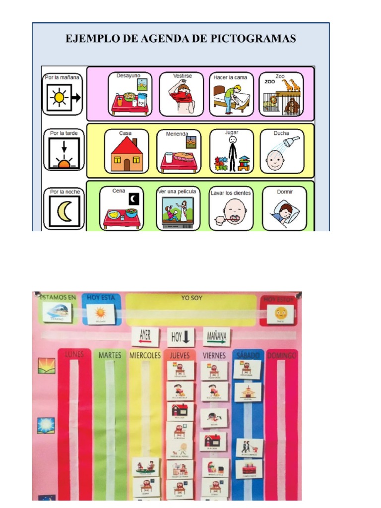 Agenda de Pictogramas - Normas Pictogramas | PDF
