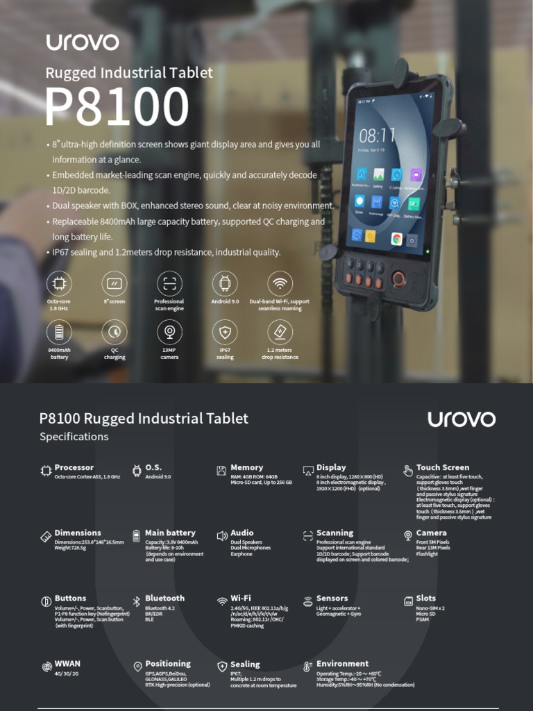 P8100en PB 20210426 | PDF | Tablet Computer | Touchscreen