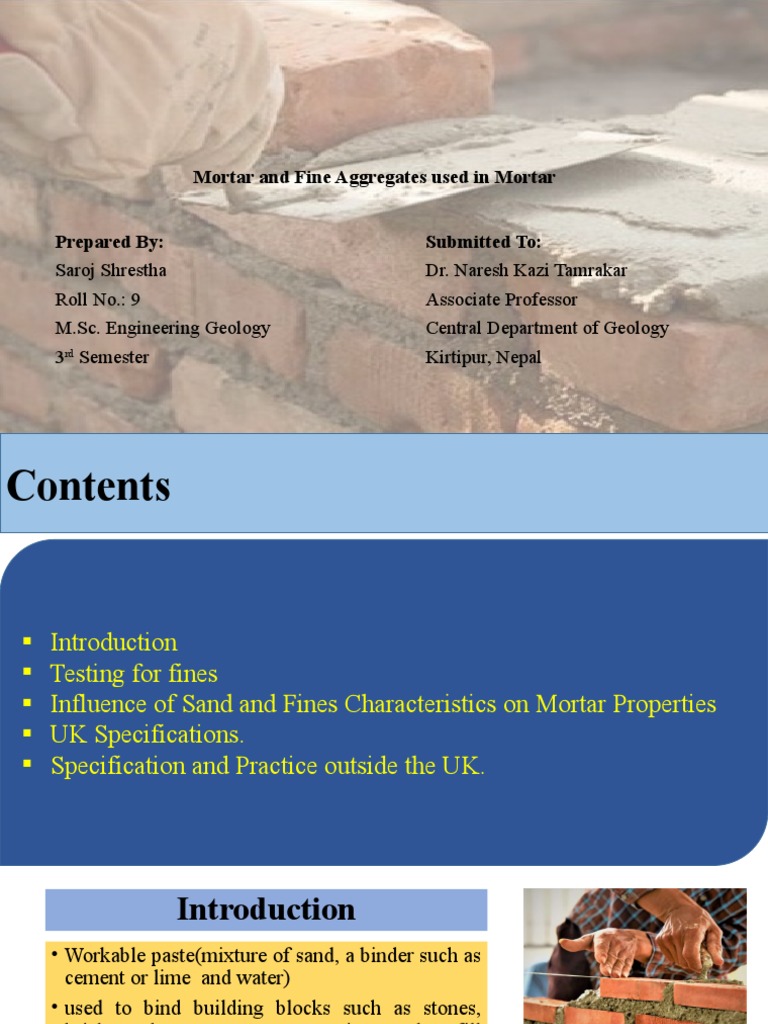 09 Saroj Shrestha@PPT | Download Free PDF | Mortar (Masonry) | Lime ... 09 Saroj Shrestha@PPT | Download Free PDF | Mortar (Masonry) | Lime ...