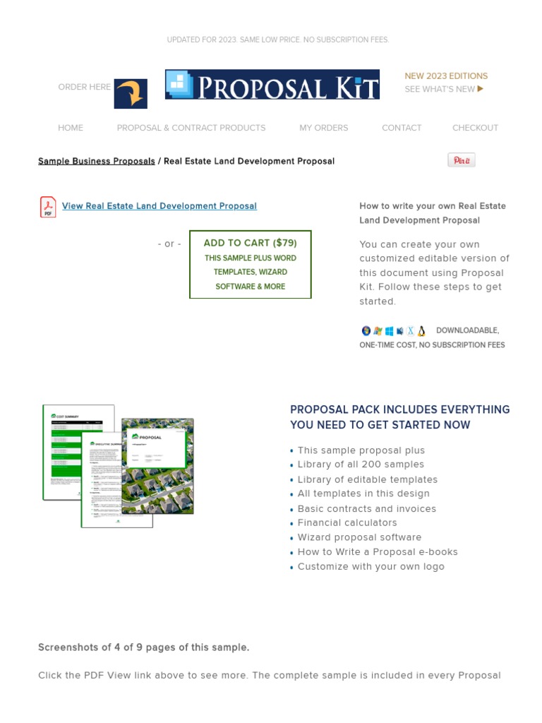 Real Estate Land Development Proposal - 5 Steps | PDF