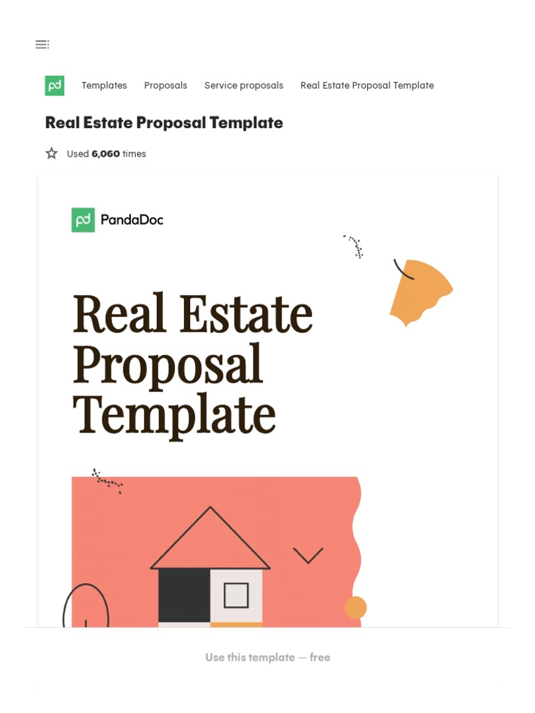 Free Real Estate Proposal Template - Get 2023 Sample | PDF | Sales ...