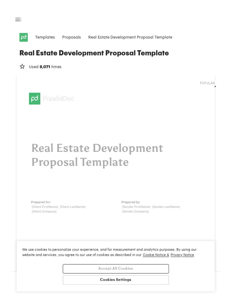 Free Real Estate Development Proposal Template (2023 Legal Sample ...