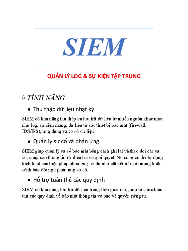 Siem Project | PDF