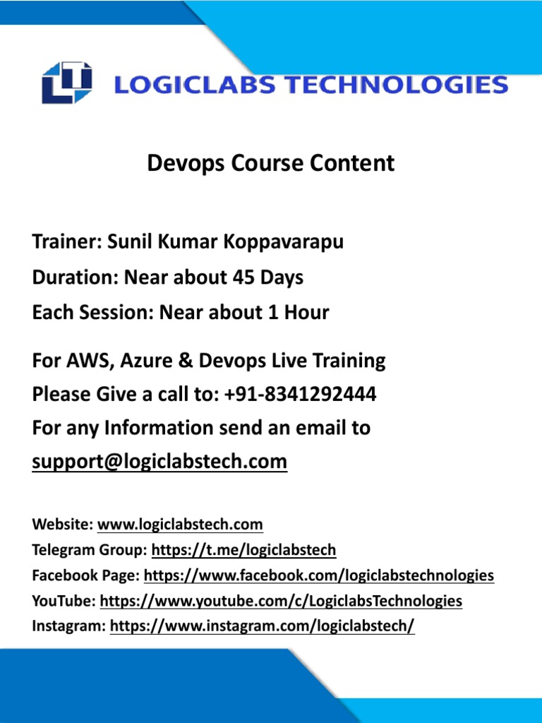 Devops Course Content - 8310654 - 2023 - 02 - 15 - 08 - 31 | PDF | System Software | Computer ...