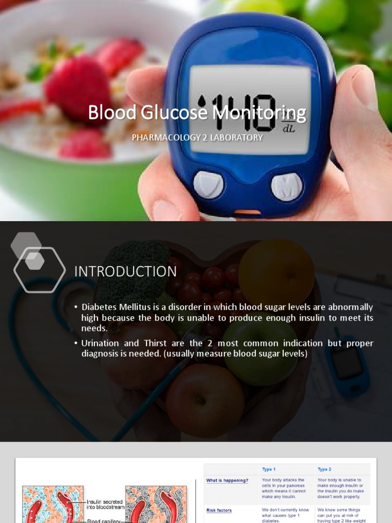 Blood Glucose Monitoring | PDF | Prediabetes | Human Diseases And Disorders