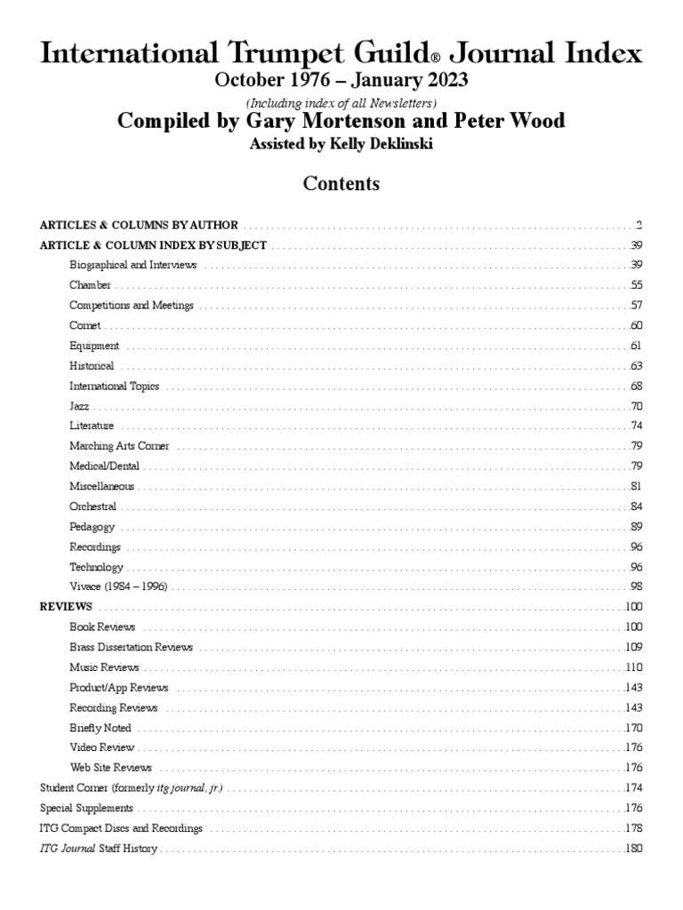 ITGJ Index 2023.01 | PDF