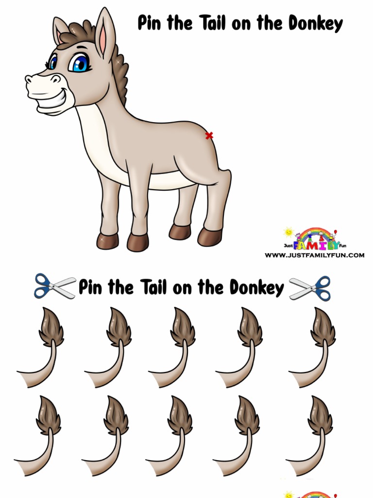 Pin The Tail On The Donkey | PDF